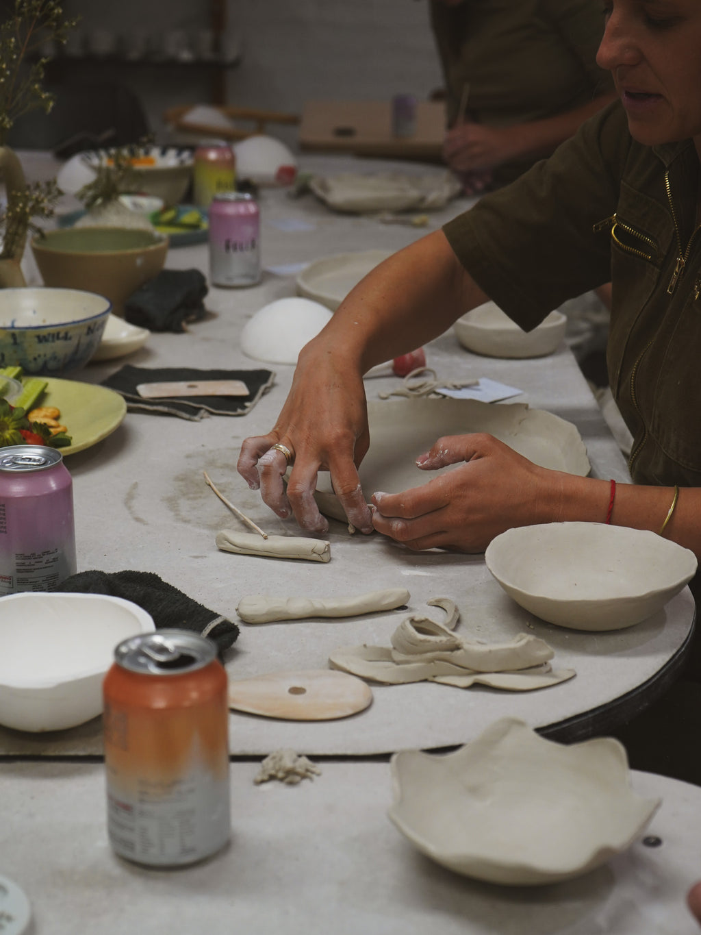 Make a Chip & Dip Plate – clay-wollongong